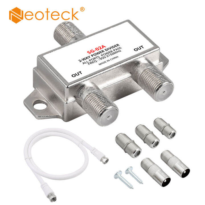 Neoteck 2/3/5-Way Coax Cable Splitter Coaxial Video Splitter Digital ...