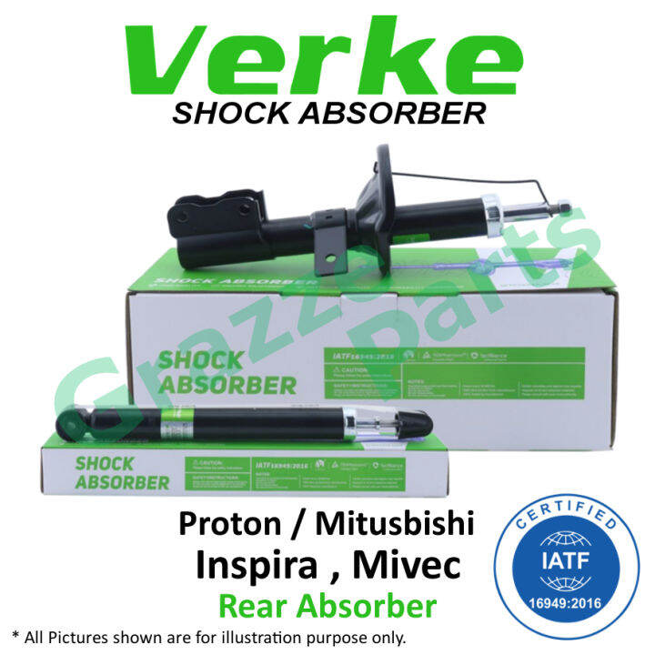 (2pc) Verke Shock Absorber Strut Rear VR01 5534 (Gas) for Proton ...