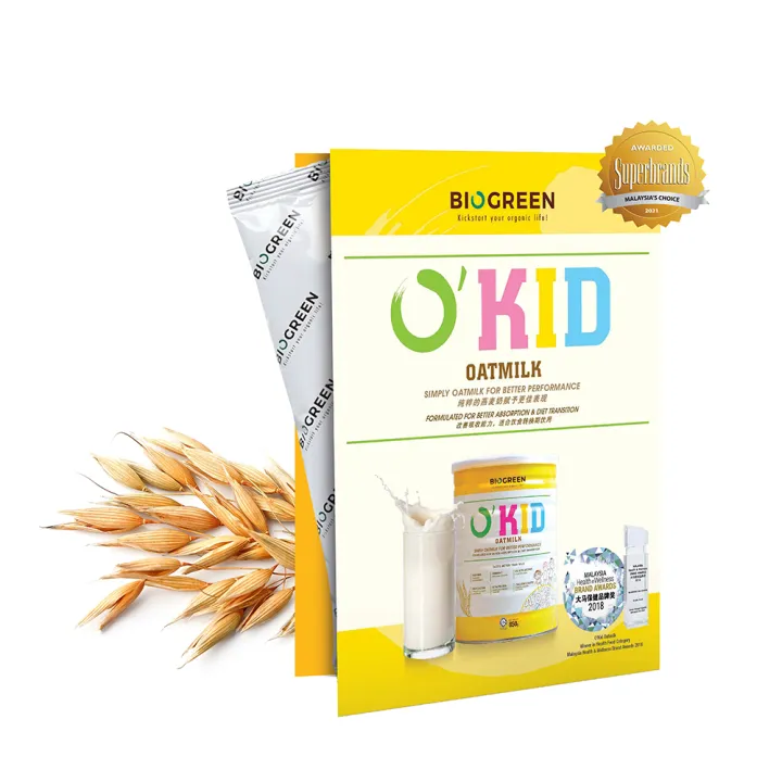 Biogreen O'Kid Oatmilk (HALAL) Trial Sachet 30g | Lazada