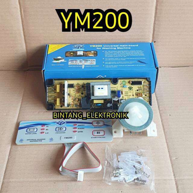 PCB MESIN CUCI MULTY MODUL MESIN CUCI UNIVERSAL MAIN BOARD MESIN CUCI 1 TABUNG YM200 | Lazada ...