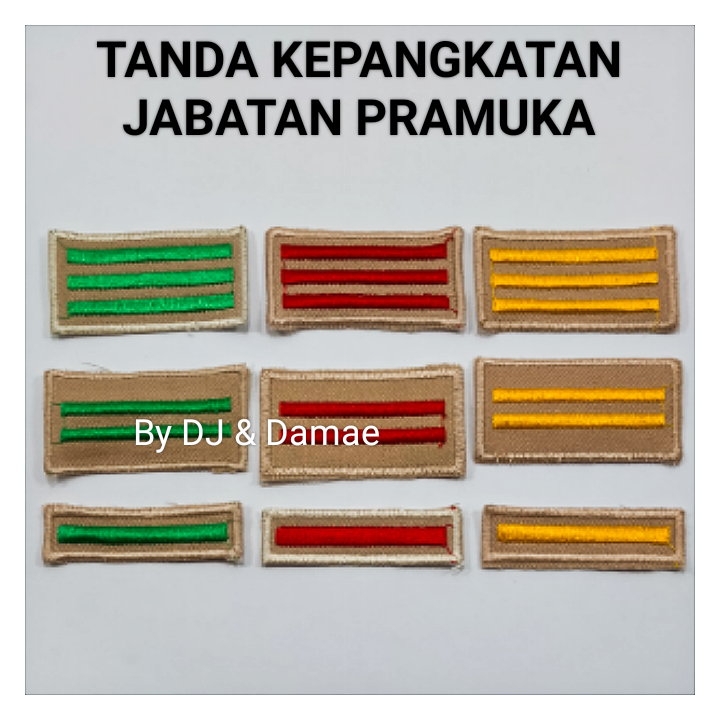 Atribut Pramuka TANDA PANGKAT JABATAN | Lazada Indonesia