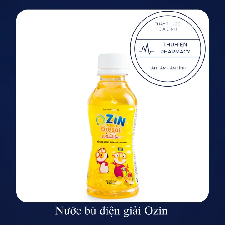 Nước bù điện giải Ozin, Zozo vị cam-Oresol pha sẵn dễ uống, thơm ngon ...