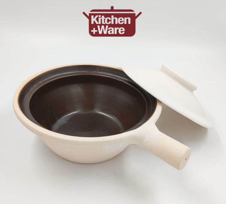 Traditional Rough Claypot Single Handle / Semi Hand Made / Heat ...