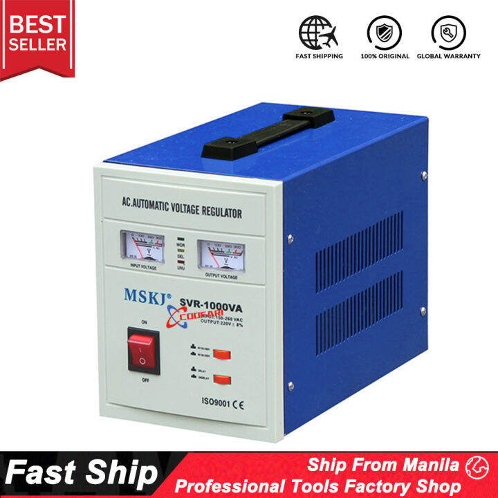 SVR-1000VA Servo Motor Type Automatic Voltage Regulator (AVR) 800 Watts ...