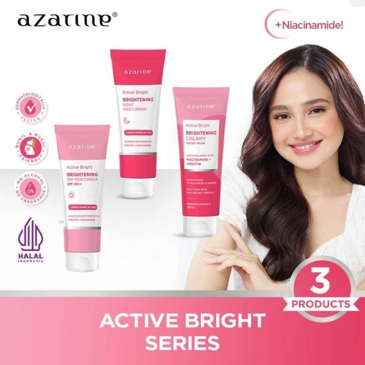 AZARINE Active Bright Series | Brightening Day & Night Moisturizer 20gr ...