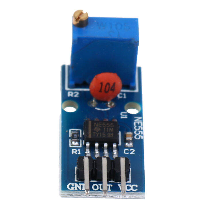 Qcici NE555 frequency adjustable pulse generator module NE555 chip ...