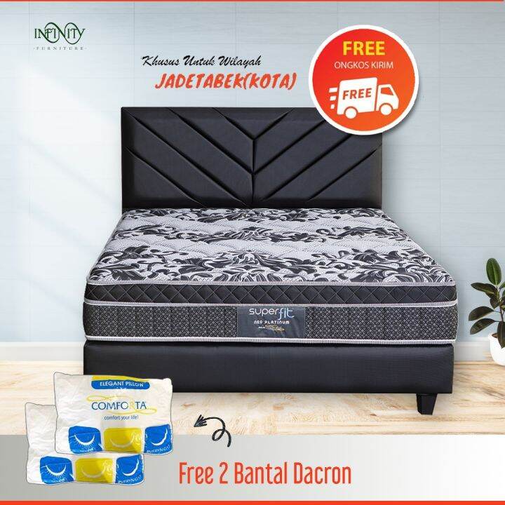 Comforta Spring Bed Super Fit Neo Platinum Full Set | Lazada Indonesia