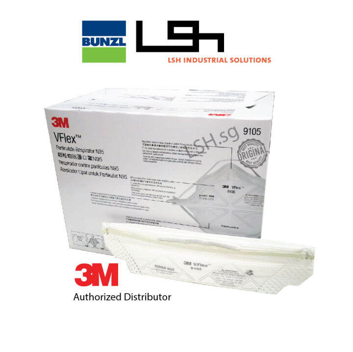 3M 9105 VFlex N95 Particulate Respirator (50pcs per box) , Expiry date ...