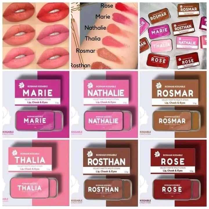 ROSMAR KISSABLE Velvet Matte Multi-stain Lip, Cheek & Eyes 10g ...