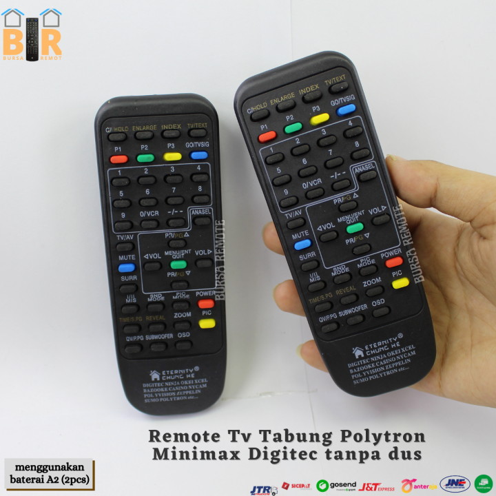 Remot Remot TV TABUNG POLYTRON MINIMAX tanpa dus Digitec Bazooke Sumo ...