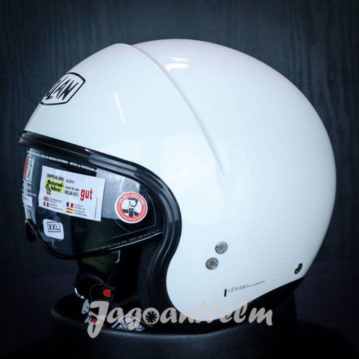 NOLAN HELM N21 CLASSIC #005 | WHITE GLOSSY | CLASSIC RETRO | Lazada ...