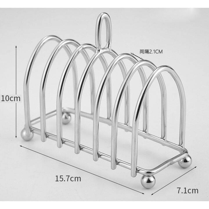 6 Slice Toast Rack Toast Bread Rack Holder Easy To Clean Portable ...