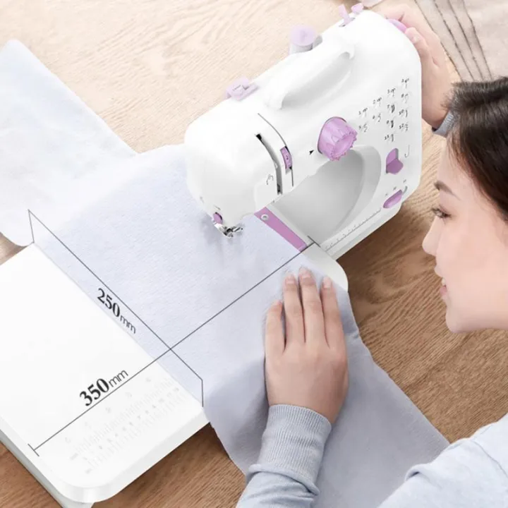 Mini Sewing Machine Electric Portable Speed Control Mending 12 Stitches ...
