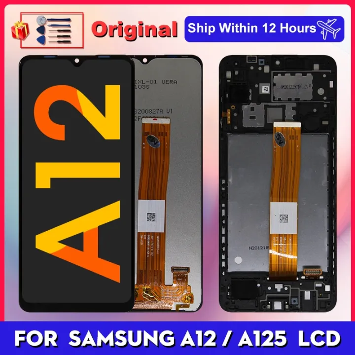 6.5 quot; Original For Samsung Galaxy A12 LCD A125F SM-A125F A125 Display Touch Screen Digitizer ...