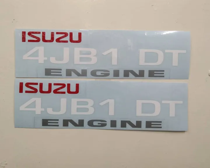 EURODECALS Isuzu 4jb1 diesel engine Sticker SET (2PCS) | Lazada PH
