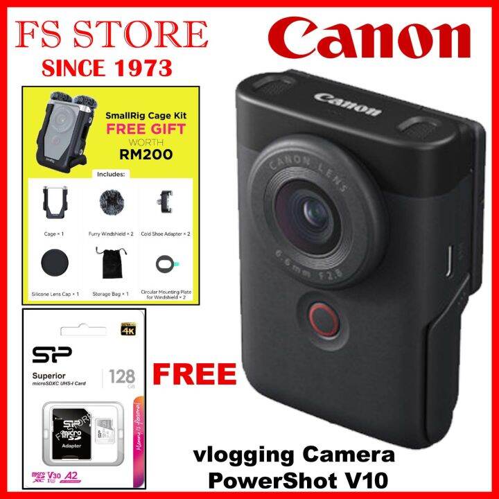 CANON ORIGINAL MALAYSIA VLOGGING CAMERA POWERSHOT V10 FREE SMALLRIG ...