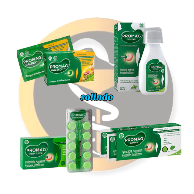 PROMAG Suspensi , Tablet Kunyah , Gazero Herbal | Obat Sakit Lambung ...