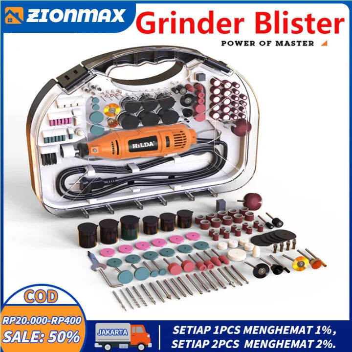 【Dikirim Dari Jakarta, COD】Asli Hilda Mini Grinder Blister Gerinda Mini ...