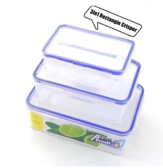 Rectangle 3pcs Food Container Tupperware 2L | Lazada PH