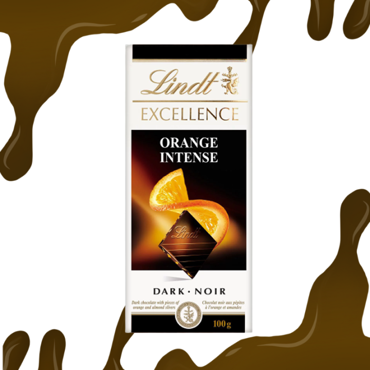 Lindt Excellence Dark Orange Intense Bar 100g | Lazada
