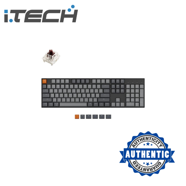 Keychron K10 104-Key White LED Backlight Wireless Mechanical Keyboard ...