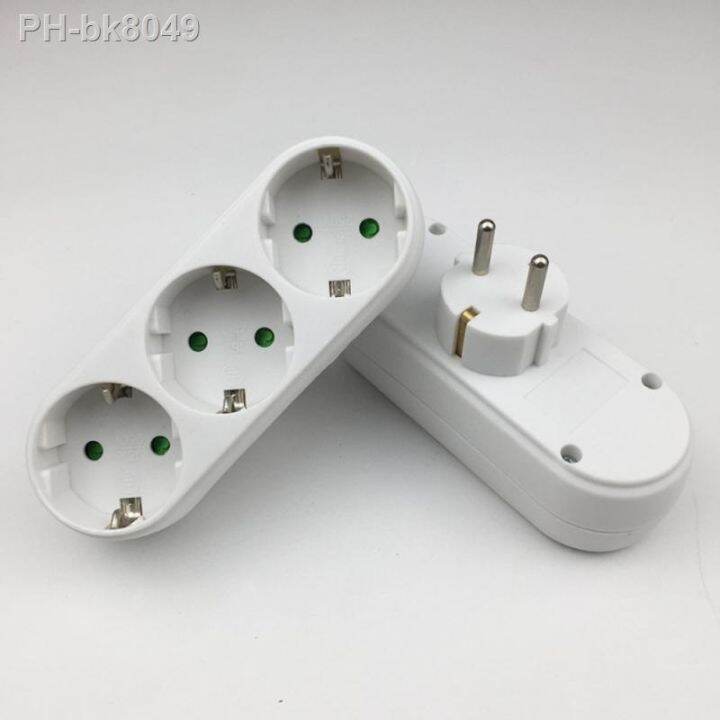 European Conversion Plug 1 to 2 /1 to 3 Way Socket Adapter EU Standard ...