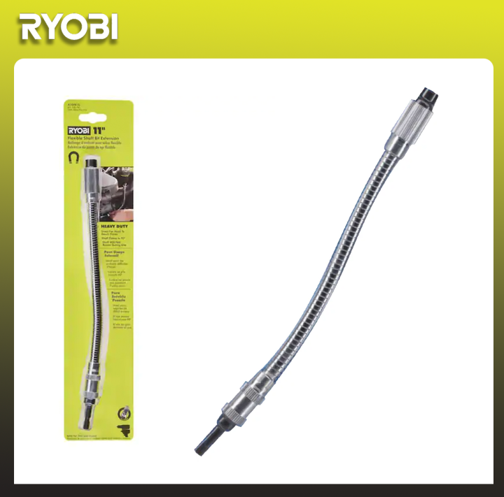 Ryobi One+ Heavy Duty 11" Flexible Shaft Bit Extension (Model A10FB1G ...