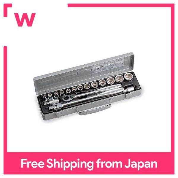 TONE Socket Wrench Set Drive 12.7มม. (1/2) 750MS เนื้อหา17คะแนนเงิน | Lazada.co.th