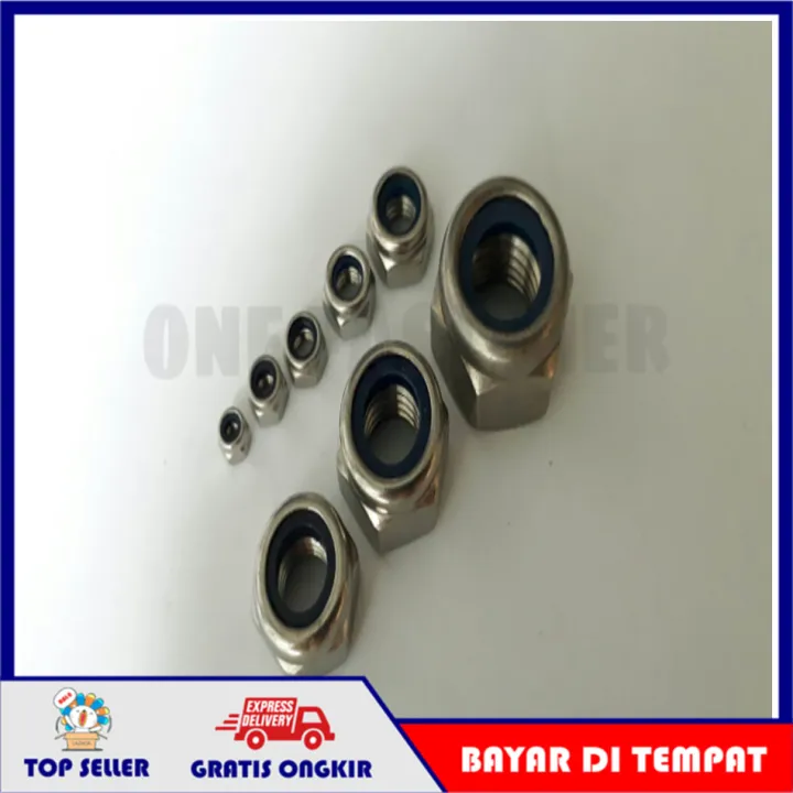 Terbaru mur nilon m12 SS 304 lock nut mur nylon Murah | Lazada Indonesia Terbaru mur nilon m12 SS 304 lock nut mur nylon Murah | Lazada Indonesia