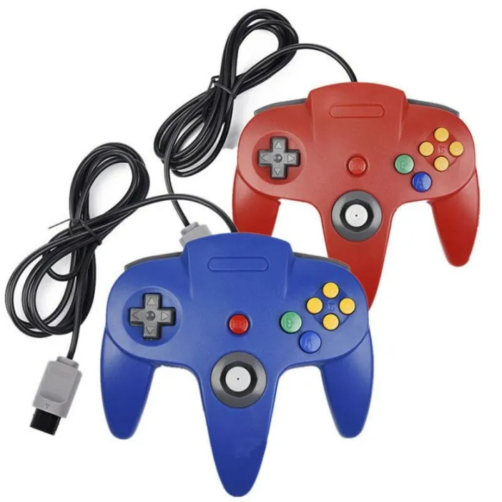 N64 Controller Joystick Gamepad Long Wired For Nintendo 64 Console ...