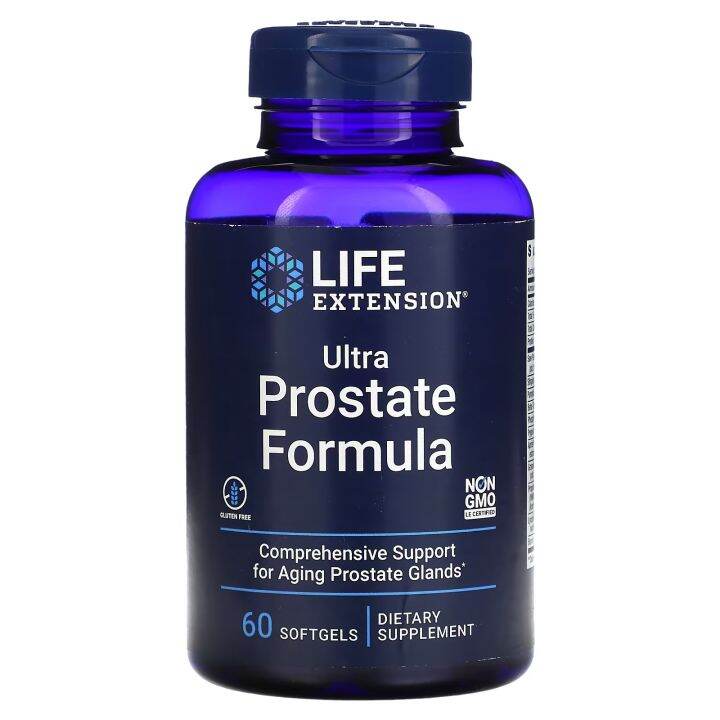 LIFE EXTENSION ULTRA PROSTATE FORMULA 60 SOFTGELS - FOR PROSTATE GLANDS ...