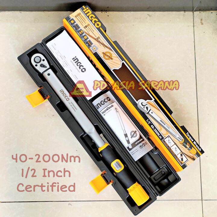 Torque Wrench 1/2" x 40-200Nm INGCO HPTW200N1 Kunci Torsi Momen Inch ...