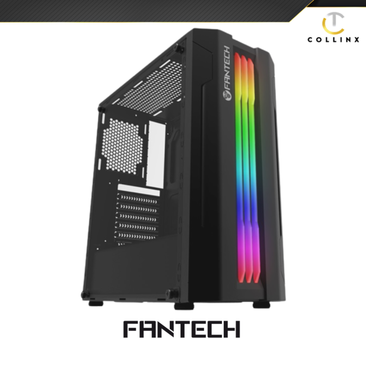 Fantech CG72 Strike Black Gaming Case | ATX Tempered Glass | For PC ...