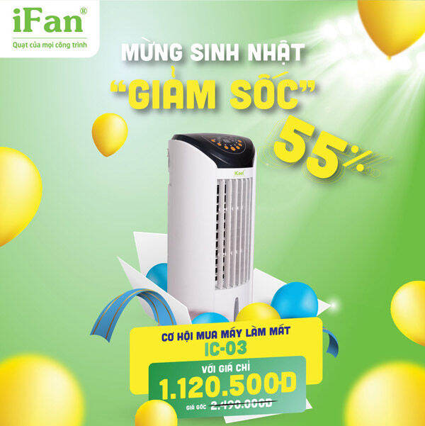 Quạt điều hòa iCool Smart Air IC-03 | Lazada.vn
