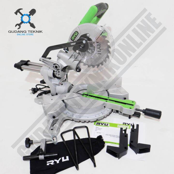RYU RMS180-1 / Mitter Saw 7 Inch Sliding / Mesin Potong Aluminium 7inch ...