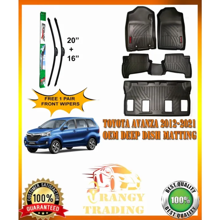 Toyota Avanza 2012 to 2021 OEM Deep Dish Matting WITH FREE 20 /16 ...