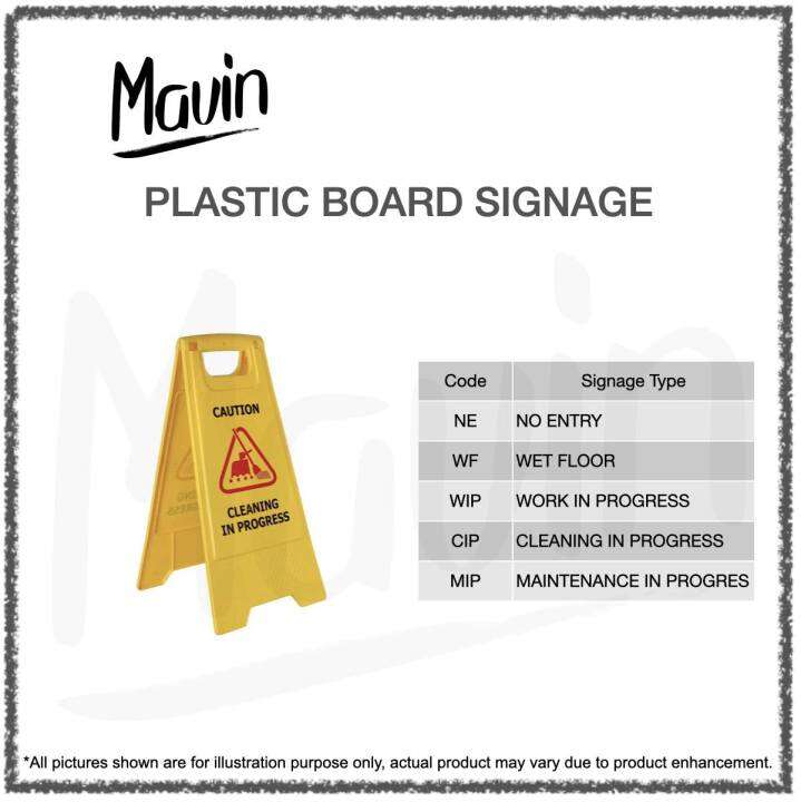 PLASTIC BOARD SIGNAGE Safety Caution Warning Sign | Lazada Singapore