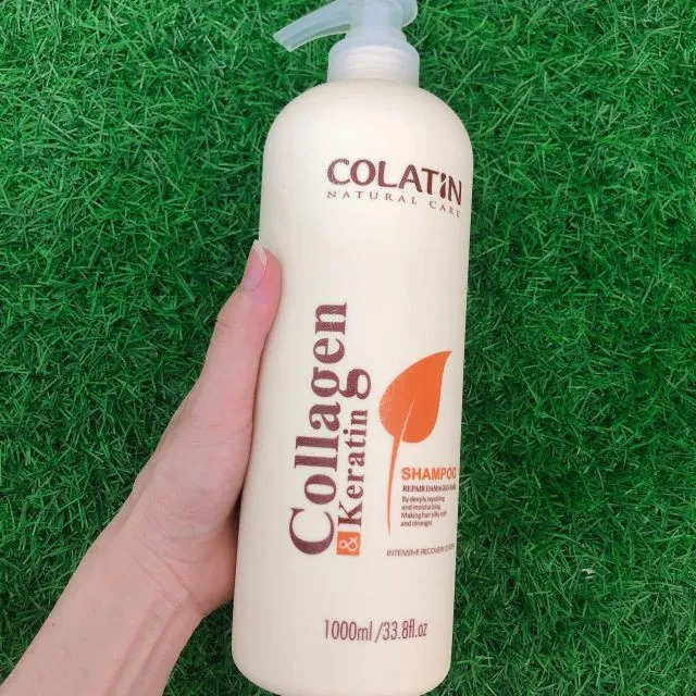 COLATIN NATURAL CARE collagen keratin shampoo&conditioner 1000ml ...