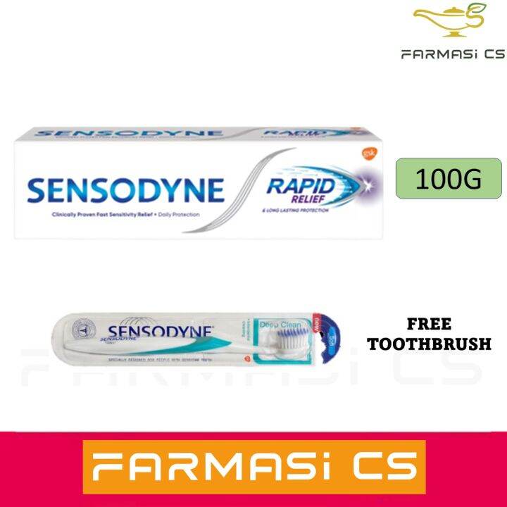 Clearance Sensodyne Rapid Relief Original Toothpaste 100g Free ...