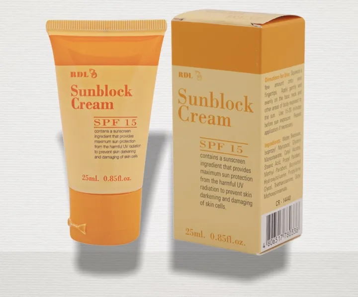 RDL Sunblock Cream 25ml with spf15 | Lazada PH