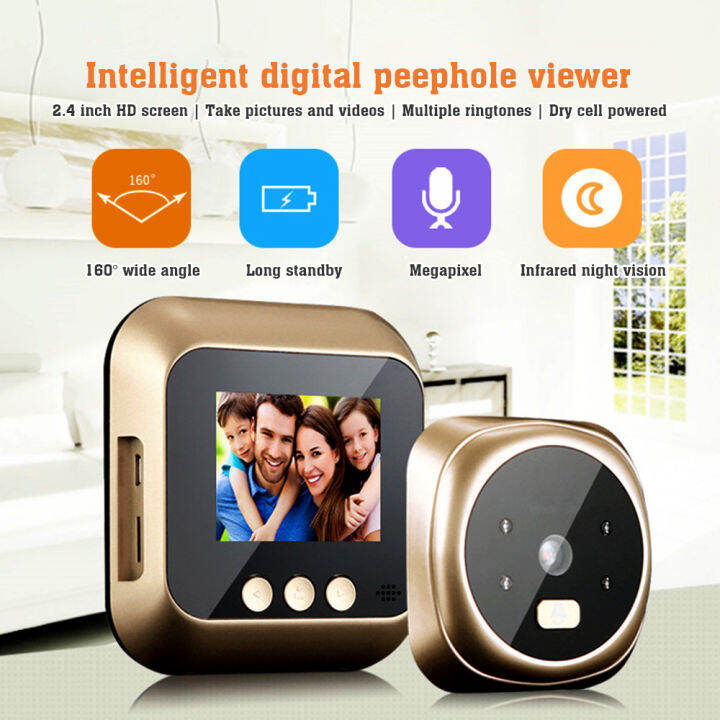 WiFi Doorbell Door Viewer Camera Door Peephole Door Camera Doorbell ...