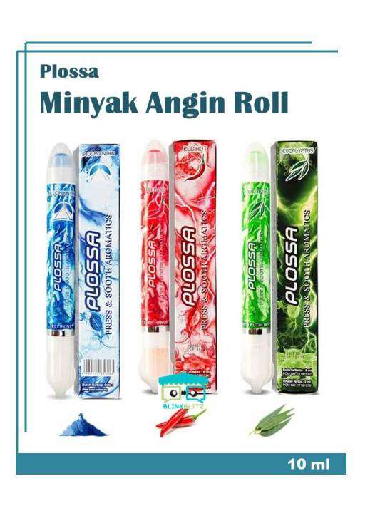 Plossa Minyak Angin Aromatherapy 10 ml Eucalyptus Blue Mountain Red Hot ...
