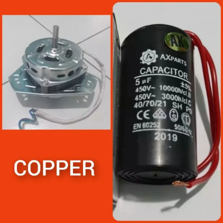 SPINNER SMSGC DRYER MOTOR 10mm COPPER with CAPACITOR | Lazada PH