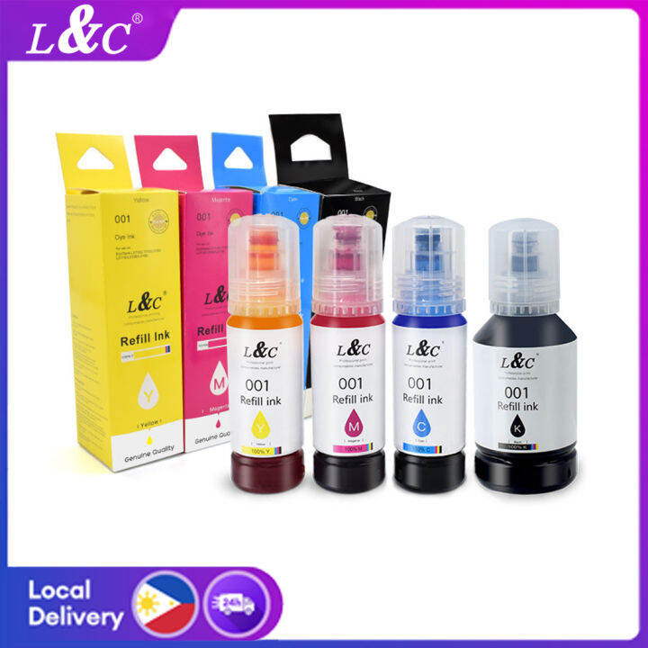 【PH Ready Stock】L&C For Epson 001 Ink Set Dye Ink For EPSON Printers ...