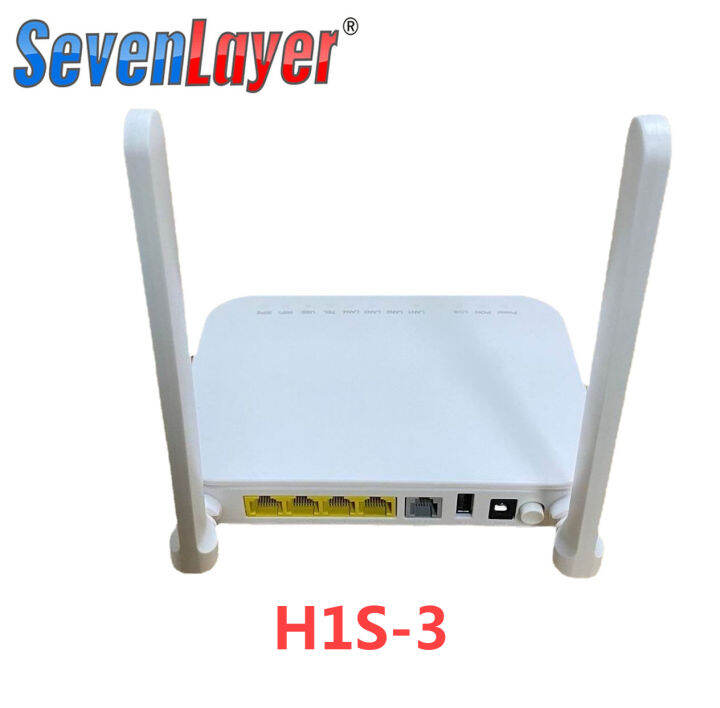 H1S-3 GPON epon xpon 1ge + 3fe + 1 Chậu + Wifi onu ONT Tiếng Anh por firmware AC 2 antenas ...