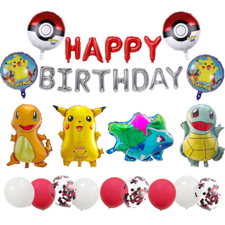 New Pokémon Pokemon Birthday Themed Party Frog Seed Charizard Pikachu ...