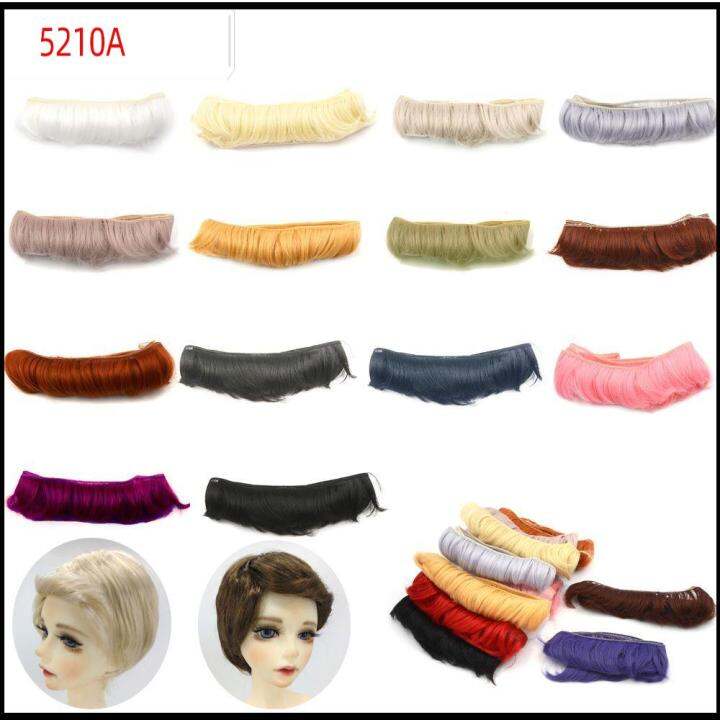 5210A 5CM ของขวัญสำหรับเด็ก เครื่องประดับ อุณหภูมิสูง 1/6 1/4 1/3 วิกผมหยิกสั้น ตุ๊กตายาง มินิ ...