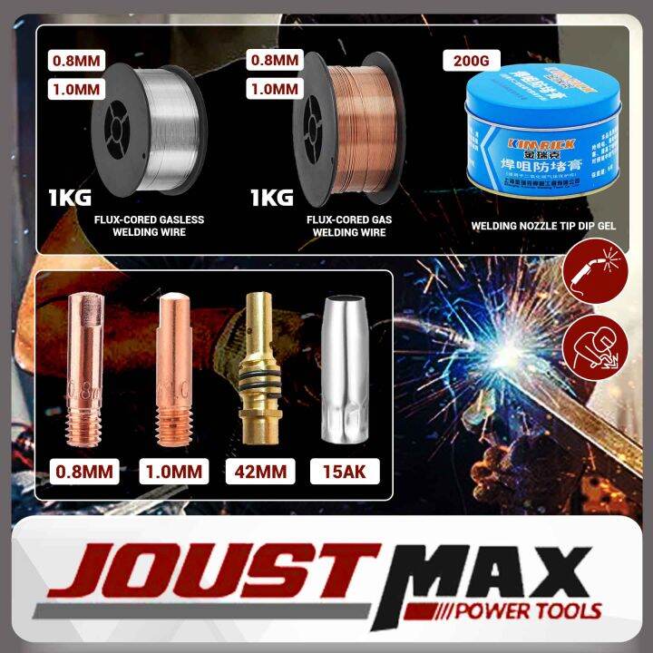 15AK MIG / MAG WELDING TORCH ACCESSORIES CONTACT TIP CONDUCTIVE NOZZLE 1KG FLUX CORED GAS ...