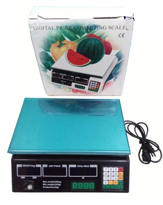 ACS-40KG DIGITAL PRICE COMPUTING SCALE (BLACK) | Lazada PH