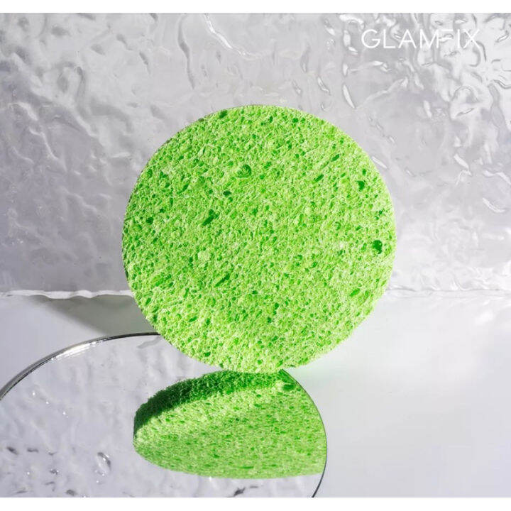 GLAMFIX cellulose cleansing sponge Round | Lazada Indonesia